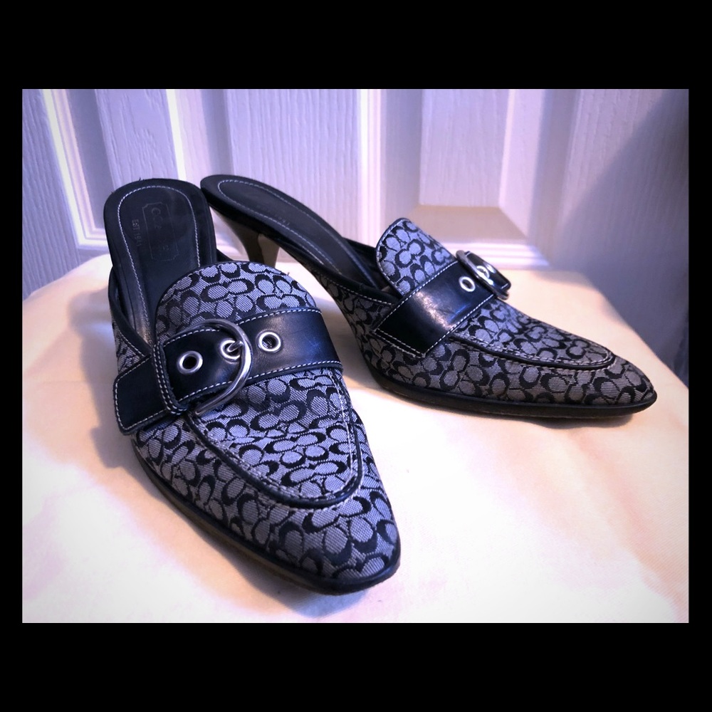 Coach High Heel Slides - Gem